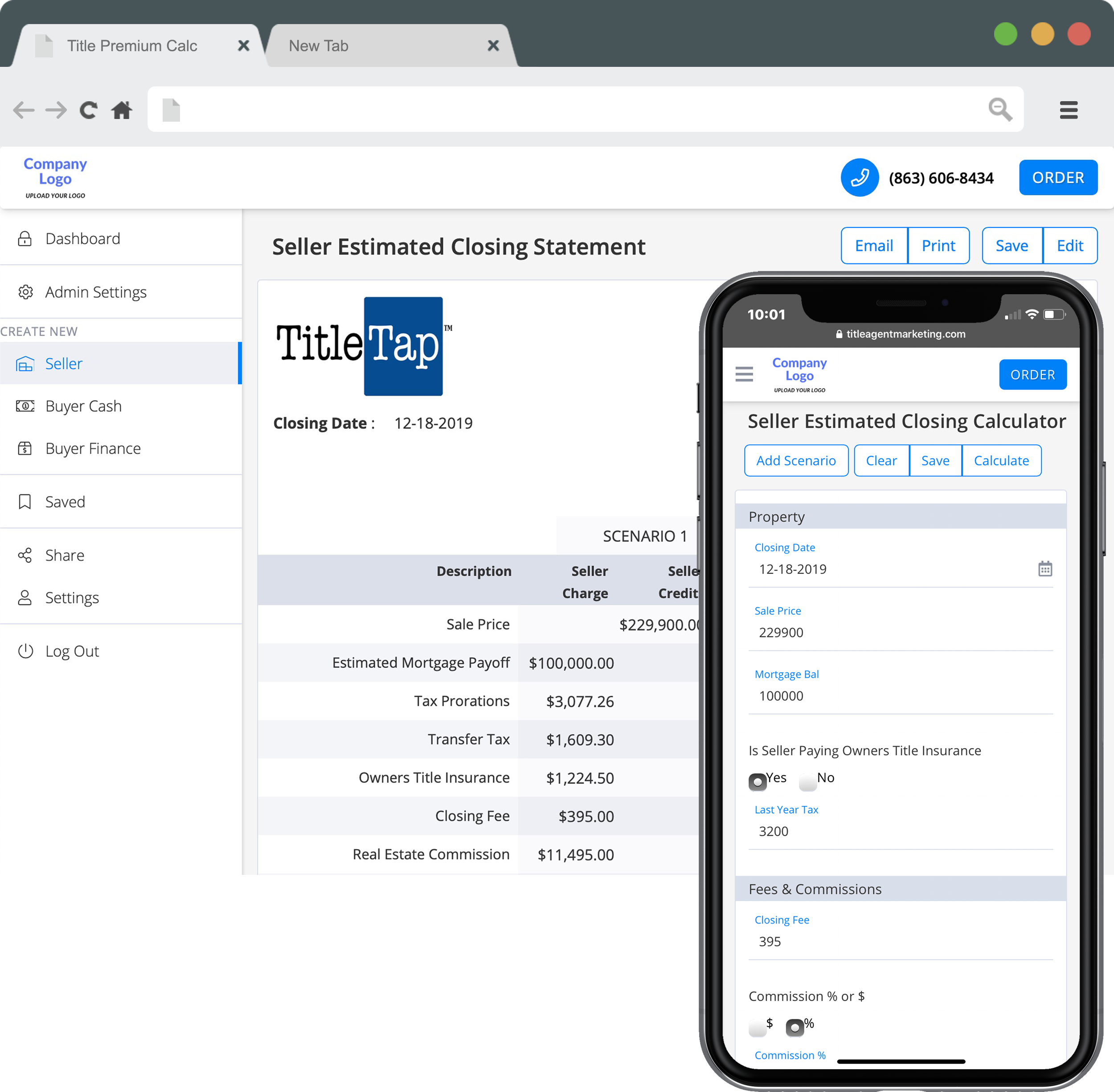 Net Sheet Calculator - Real Estate Title Insurance Premium Calculator