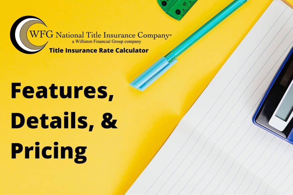 WFG Title Insurance Rate Calculator - Seller Net Sheet - Branded Title ...